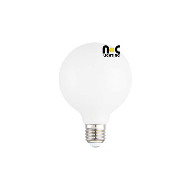 G80 global E27 LED filament bulb 4W 6W 8W clear frosted brown