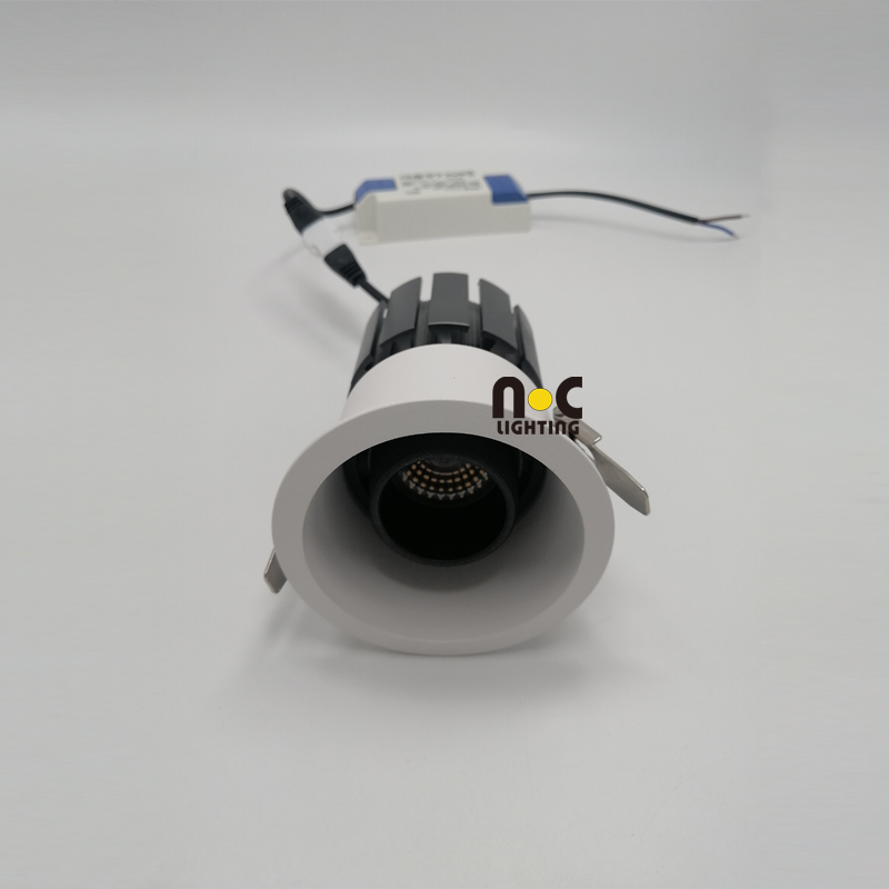 LED spotlight with focusing ring recessed lamp IP20 ceiling recessed ...