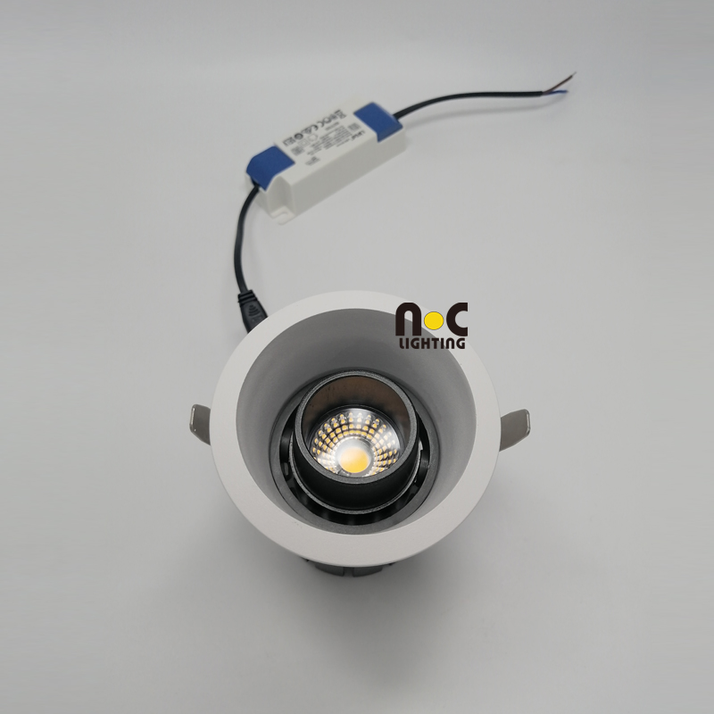 LED spotlight with focusing ring recessed lamp IP20 ceiling recessed ...